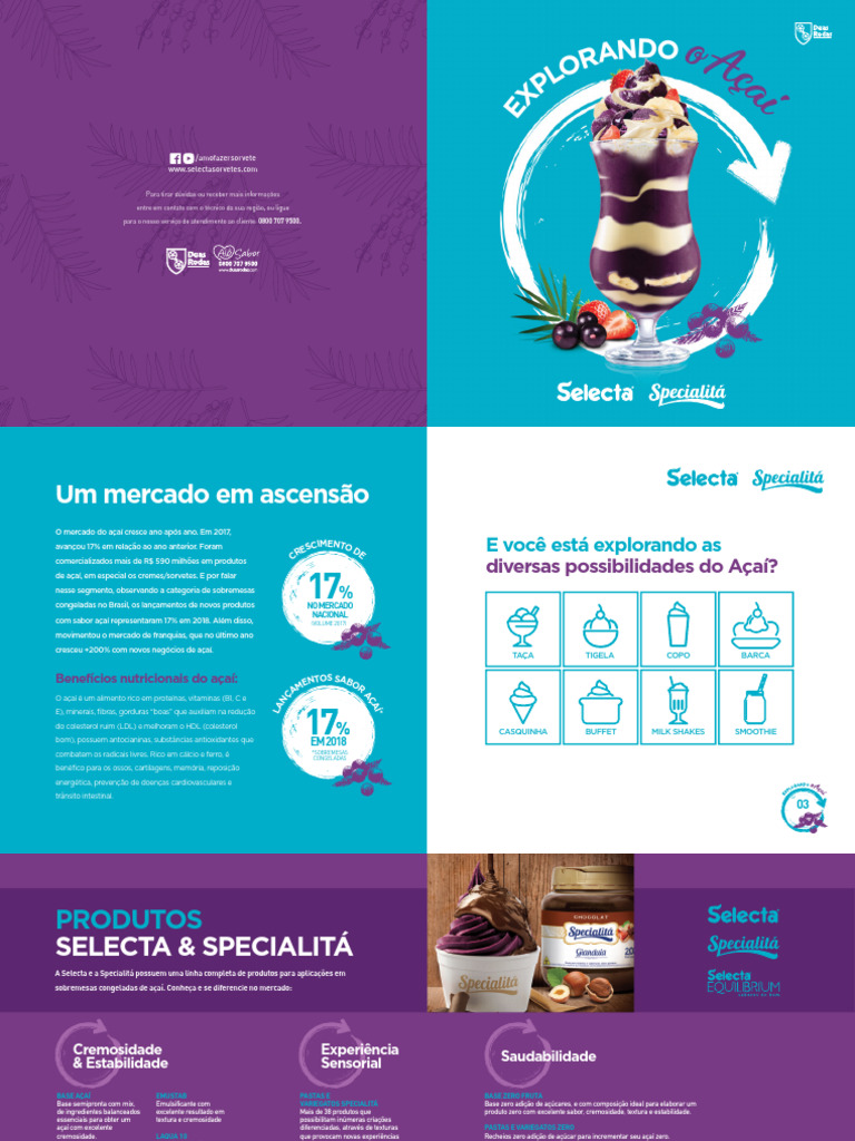 Acai Folder Explorando o Açai 42x21cm Aberto Web | PDF
