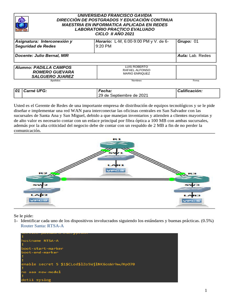 Laboratorio - Practico - 290921 Grupo2 | PDF