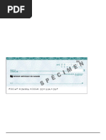 National Bank Sample Cheque Guide | PDF | Finance & Money Management | Law