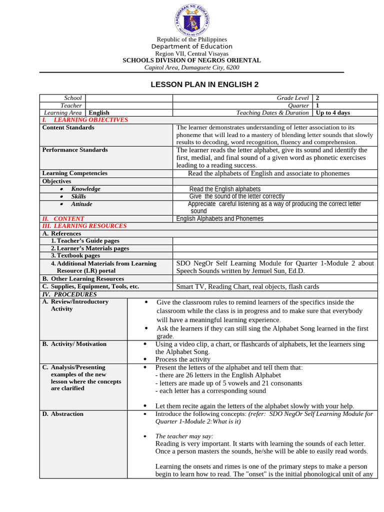 English Grade 2 | PDF