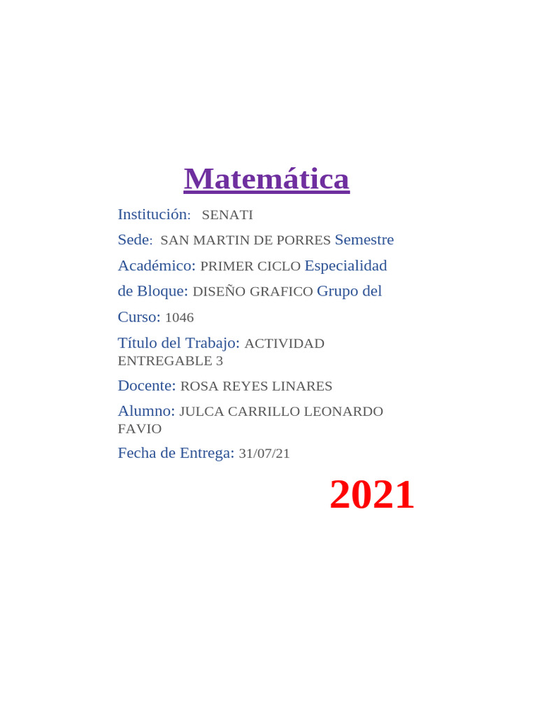 537420906-Tarea-Entregable-3-De-Matematica 200 | PDF