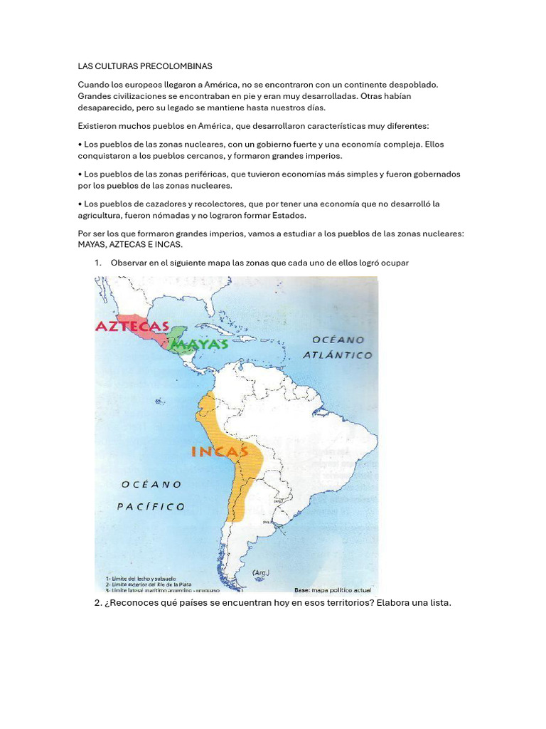 Culturas Precolombinas | PDF