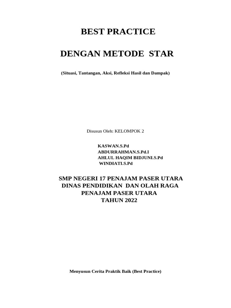 Best Practice STAR | PDF