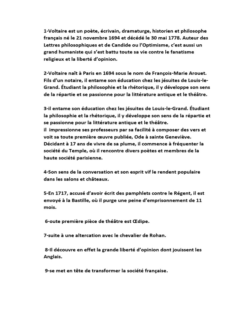 Voltaire | PDF