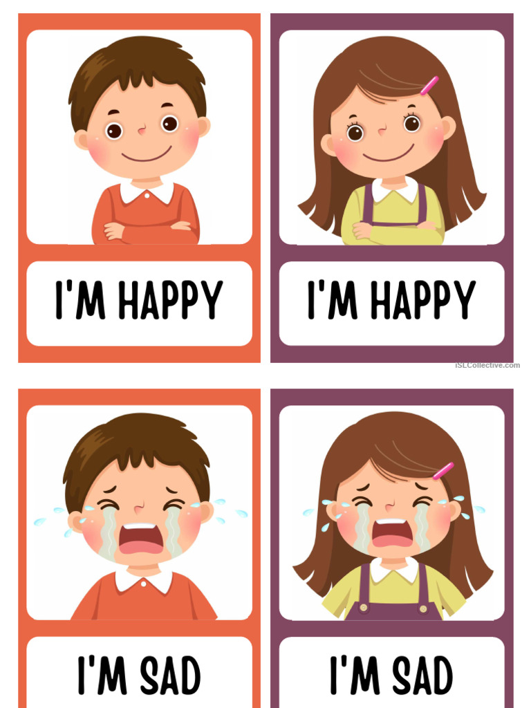 Feelings and Emotions Flashcards | PDF