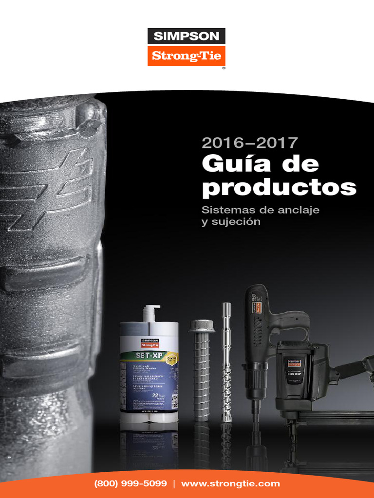 Guia Productos Sistemas Anclaje Sujecion 2016 Simpson Strongtie | PDF