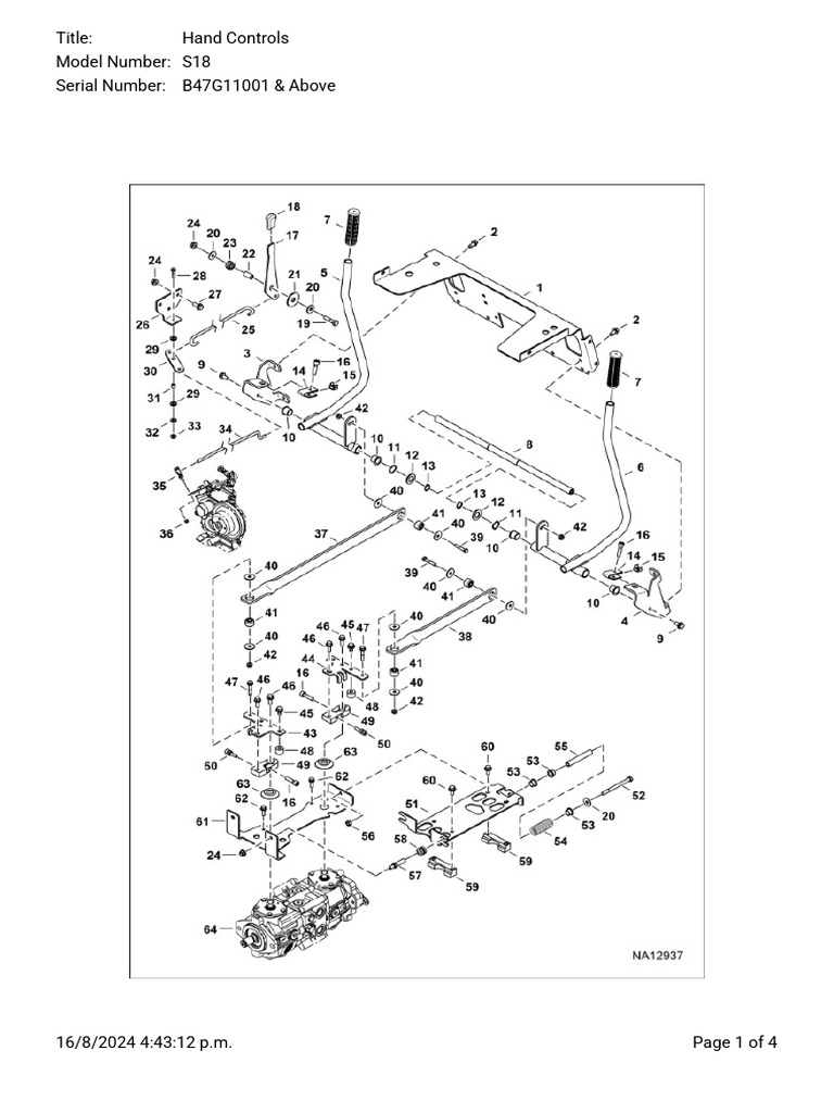 Hand Controls S18 | PDF