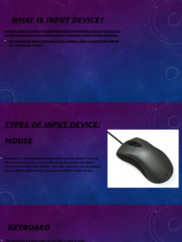 What Is Input Device? | PDF