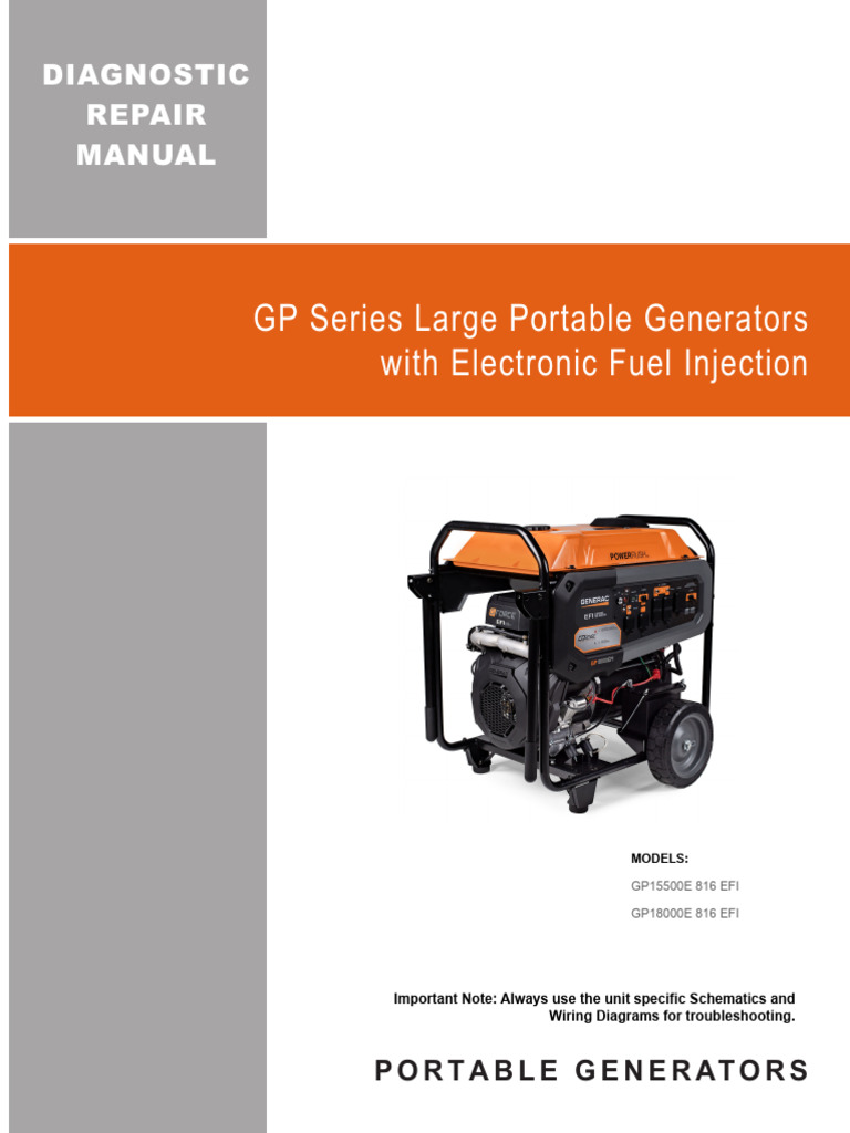 Diagonostic Repairs - LG Portable Generators | PDF