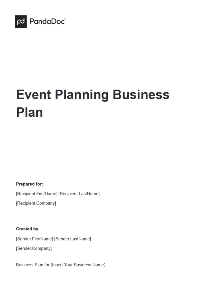 Event Planning Business Plan | PDF