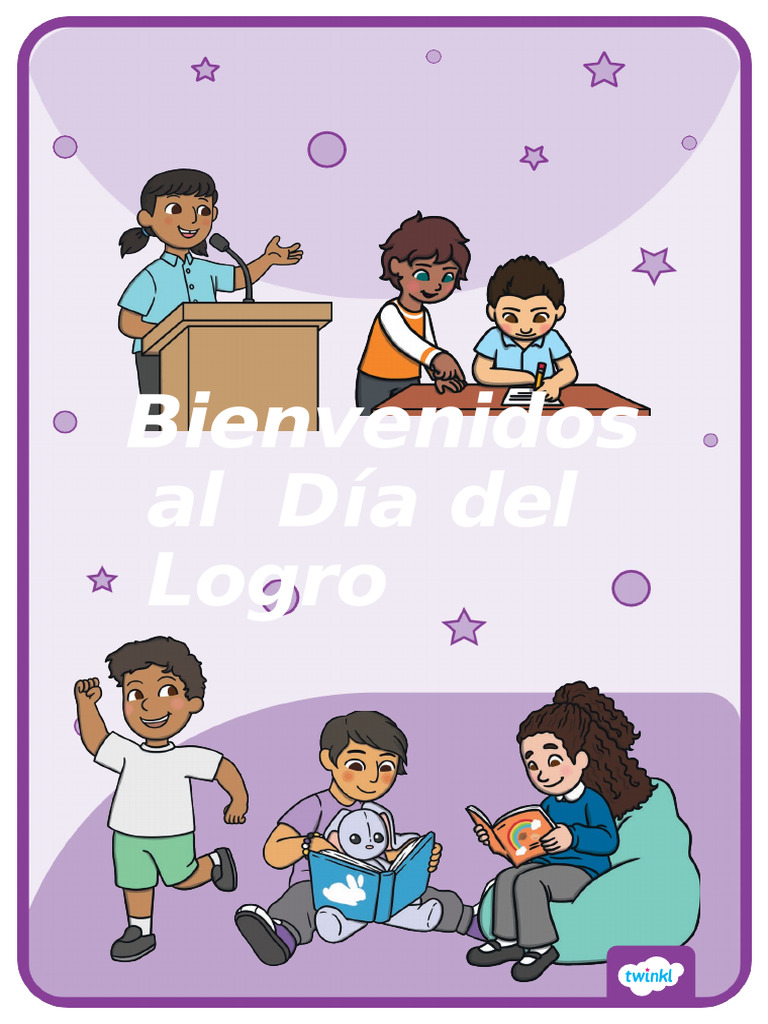 Poster Bienvenidos Al Dia Del Logro Ver 1 | PDF