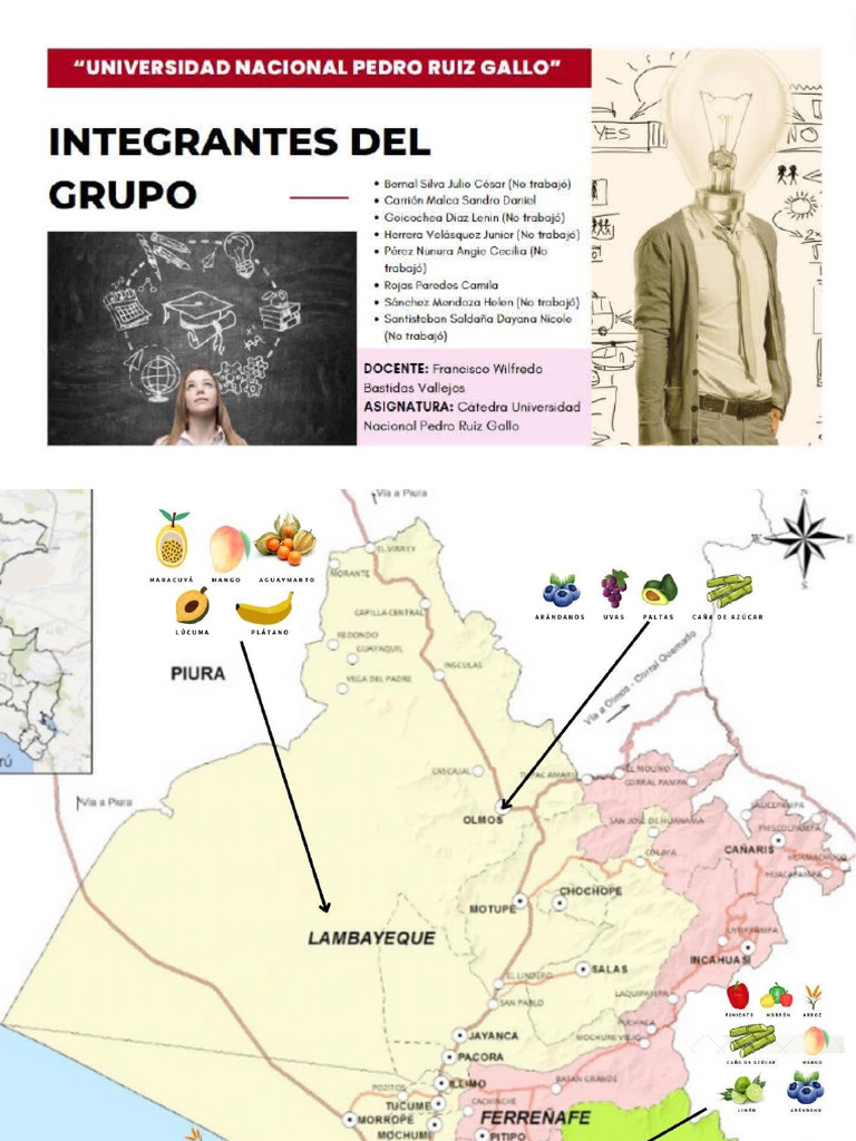Mapa Productivo de Lambayeque | PDF