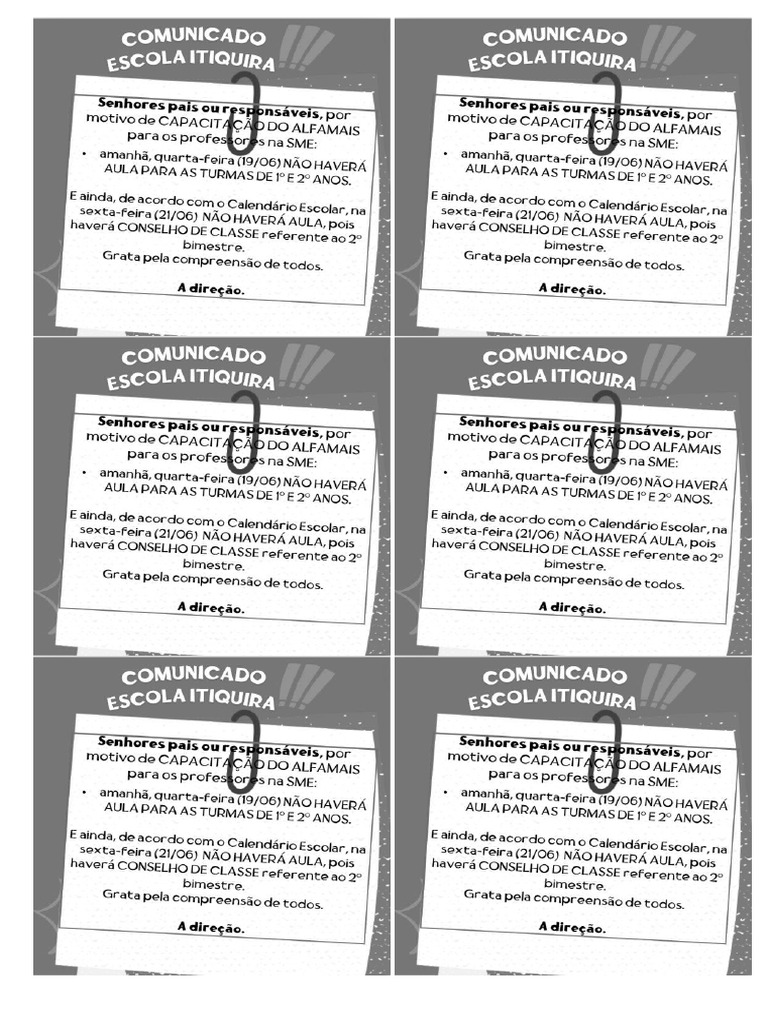 Modelo Comunicado I | PDF