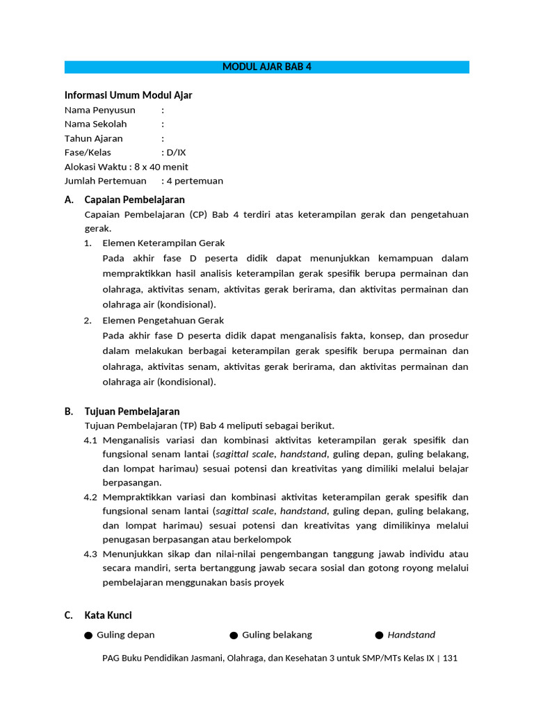 7.4 Modul Ajar Bab 4 | PDF