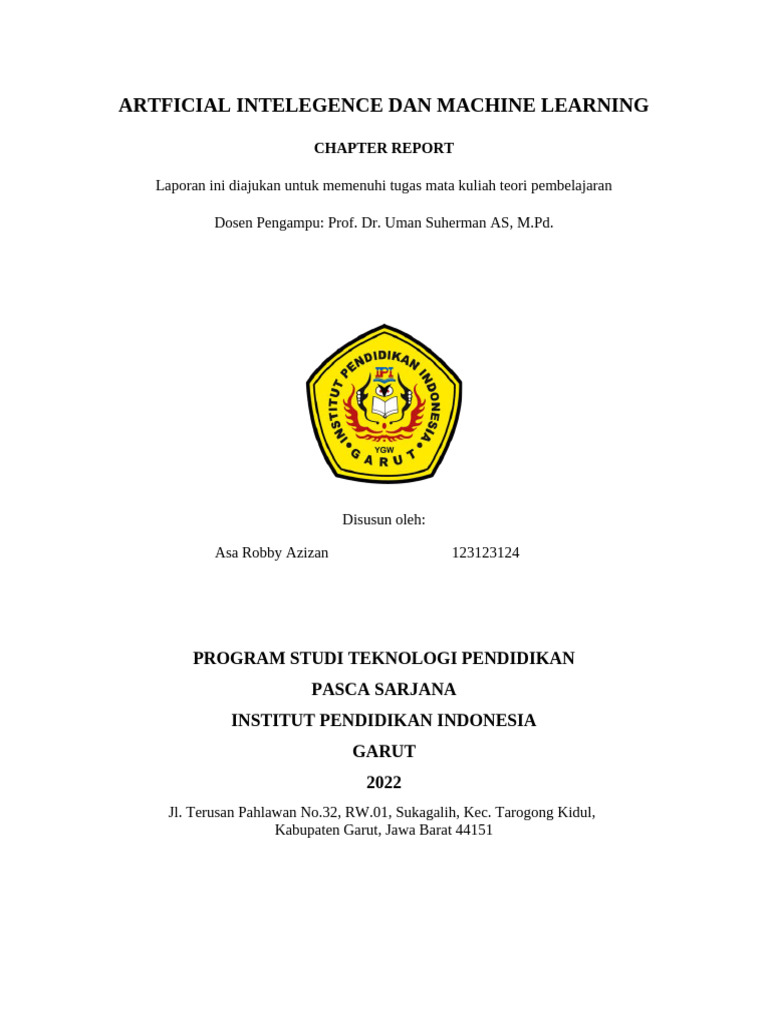 Asa Robby Azizan - Chapter Report | PDF
