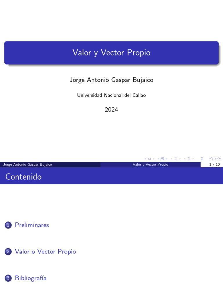 Valor y Vector Propio | PDF