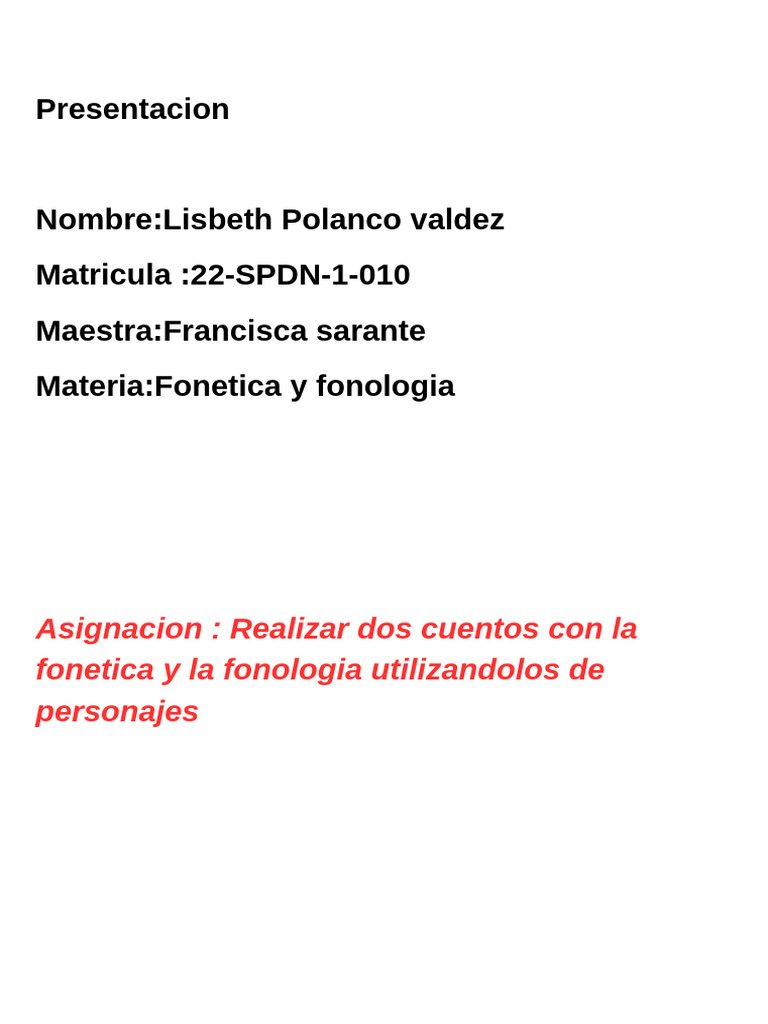 Cuentos sobre Fonética y Fonología | PDF | Fonética | Fonología