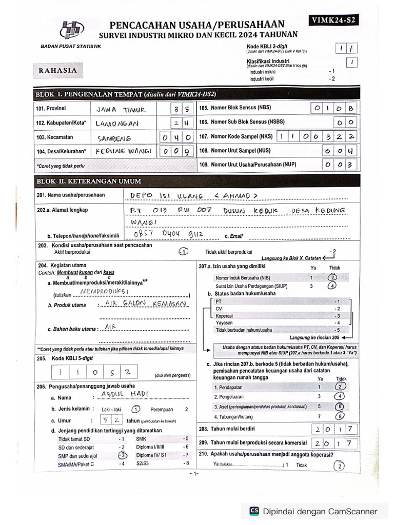 004 - Depo Isi Ulang Ahmad | PDF