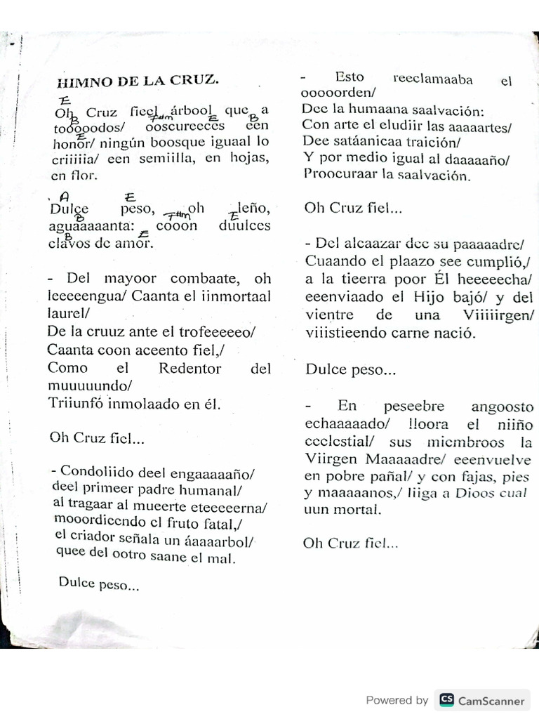 Himno A La Cruz | PDF