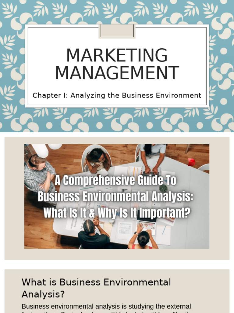1st Chapter - Marketing Management | PDF