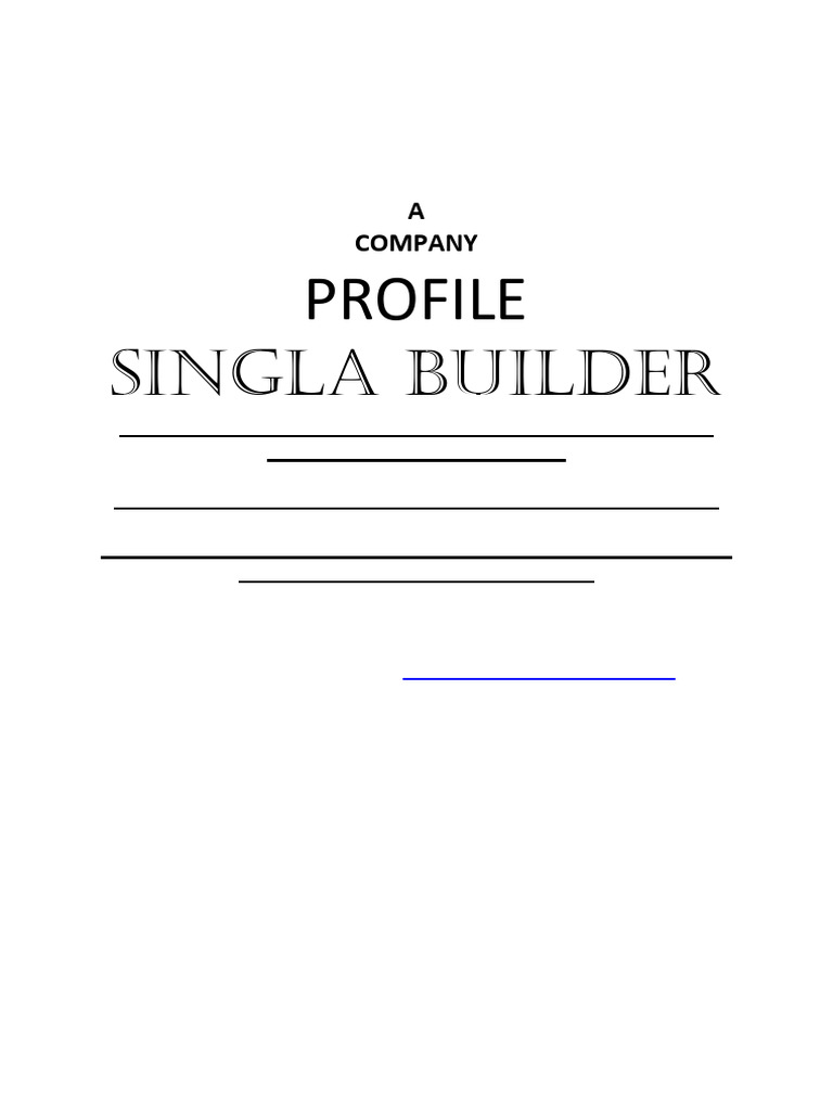 Profile Singla Builder | PDF