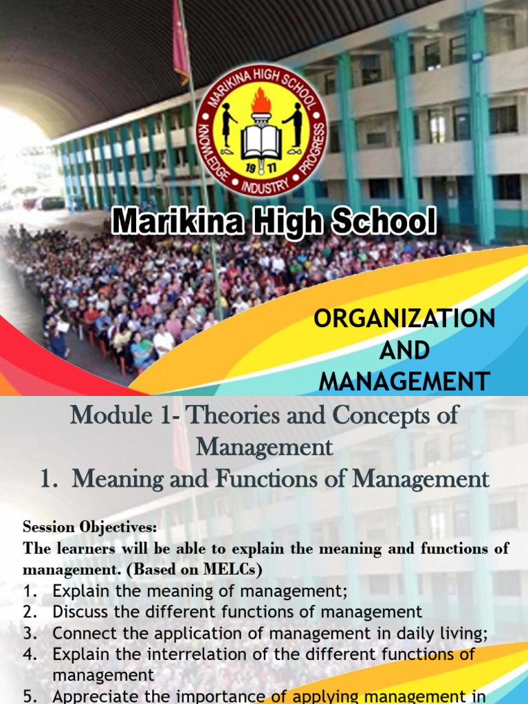 1 2023 Om1 PPT - Nature and Concept of Management2 | PDF