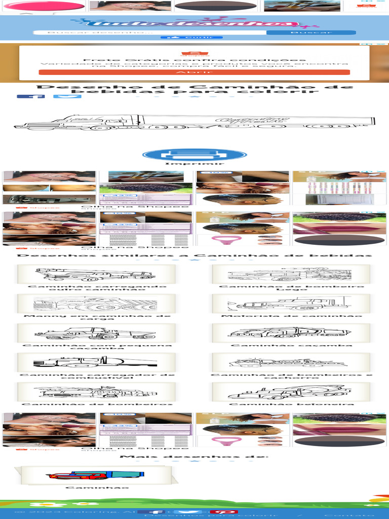 Desenho de Caminhão de Bebidas para Colorir - Tud | PDF