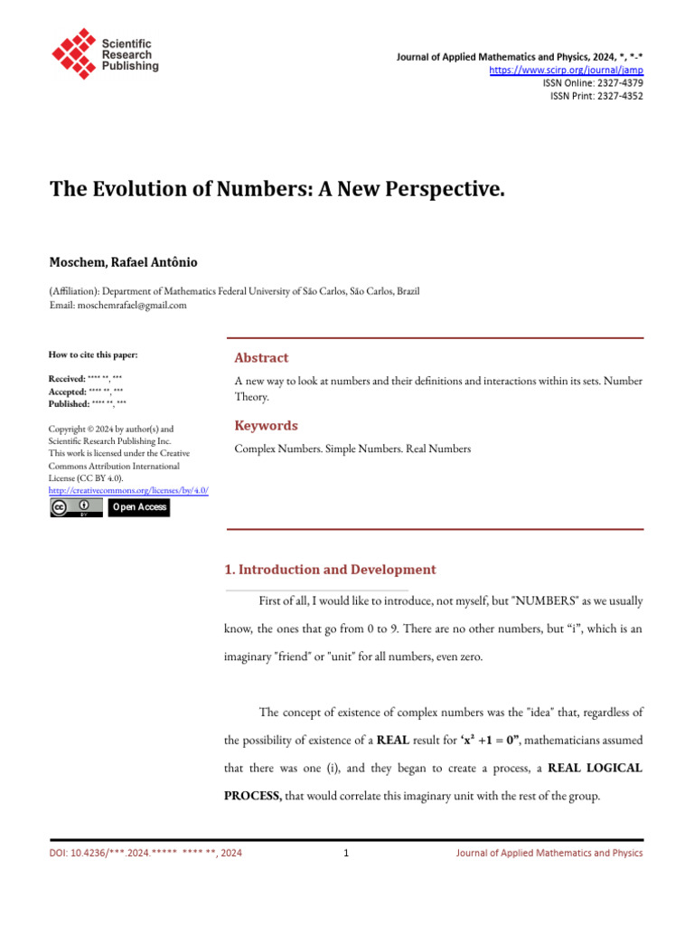 Number Theory and Evolution of Numbers | PDF