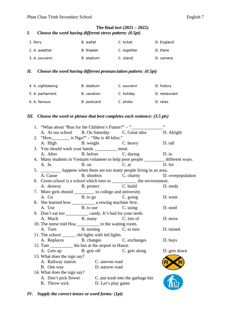 PCT - Hkii - E7 (2021-2022) | PDF