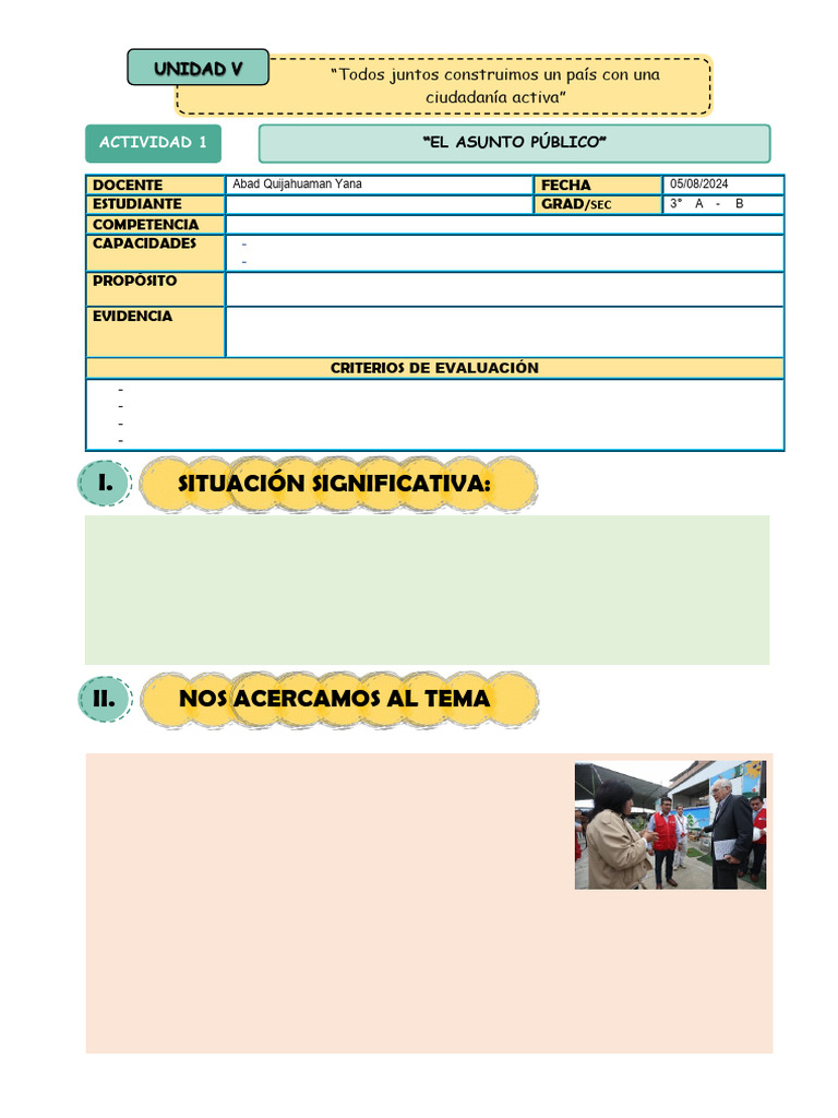 3° DPCC - Actv.01-Uni.5 2024 | PDF