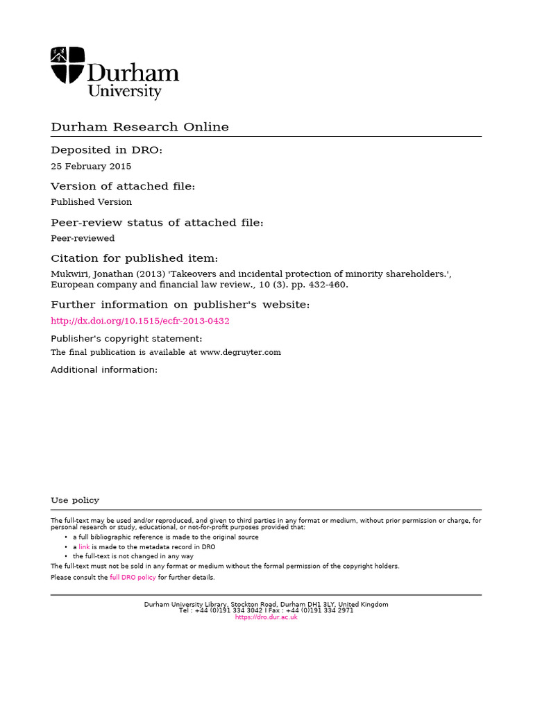 Durham Research Online: Deposited in DRO | PDF