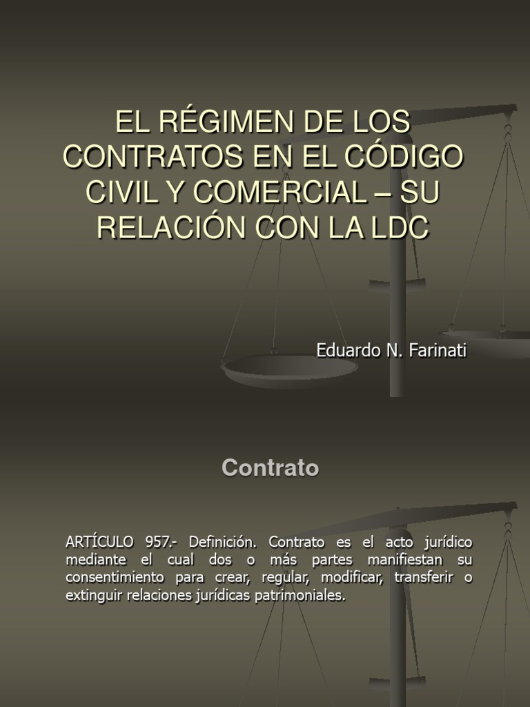 Contratos CCCN y LDC | PDF