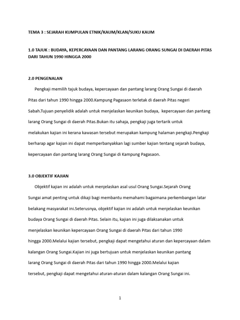 Proposal Sej Tema 3 | PDF