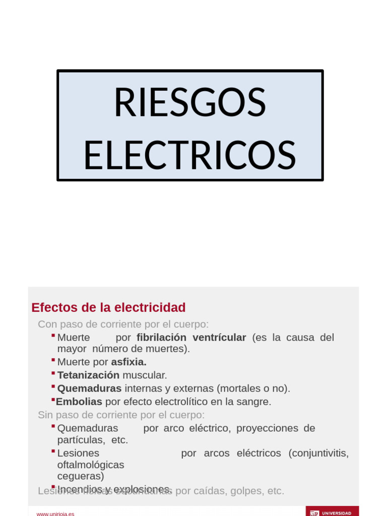 Riesgos Electricos 1 | PDF