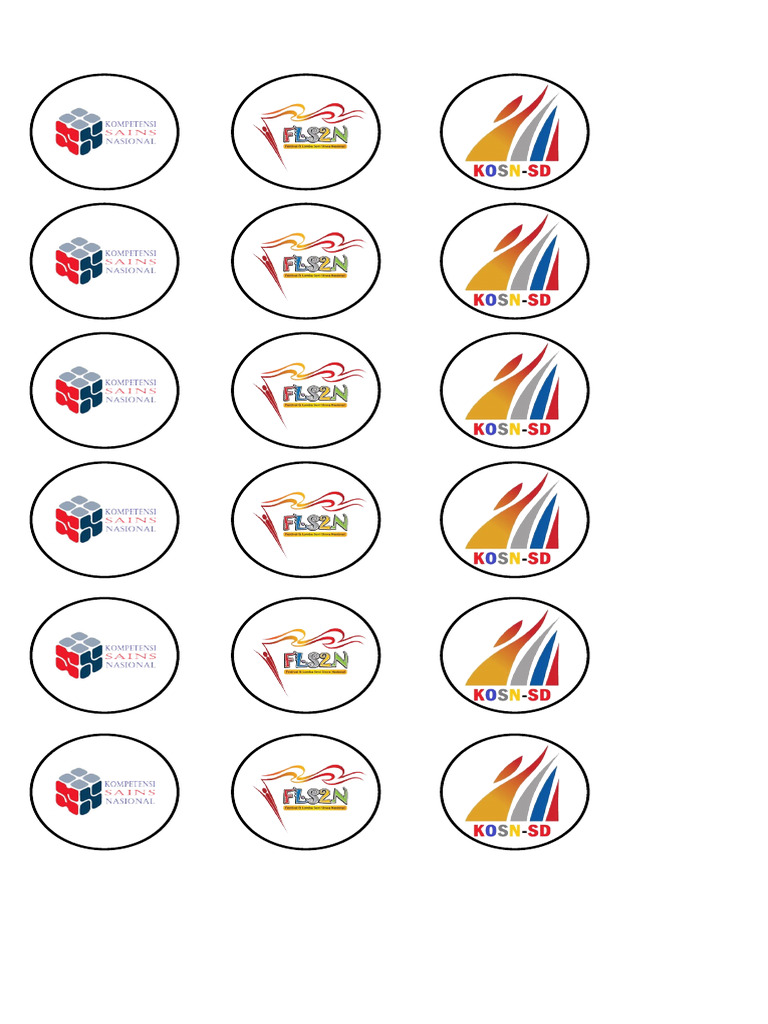Tempel Ogo & Label Piala Kecil | PDF