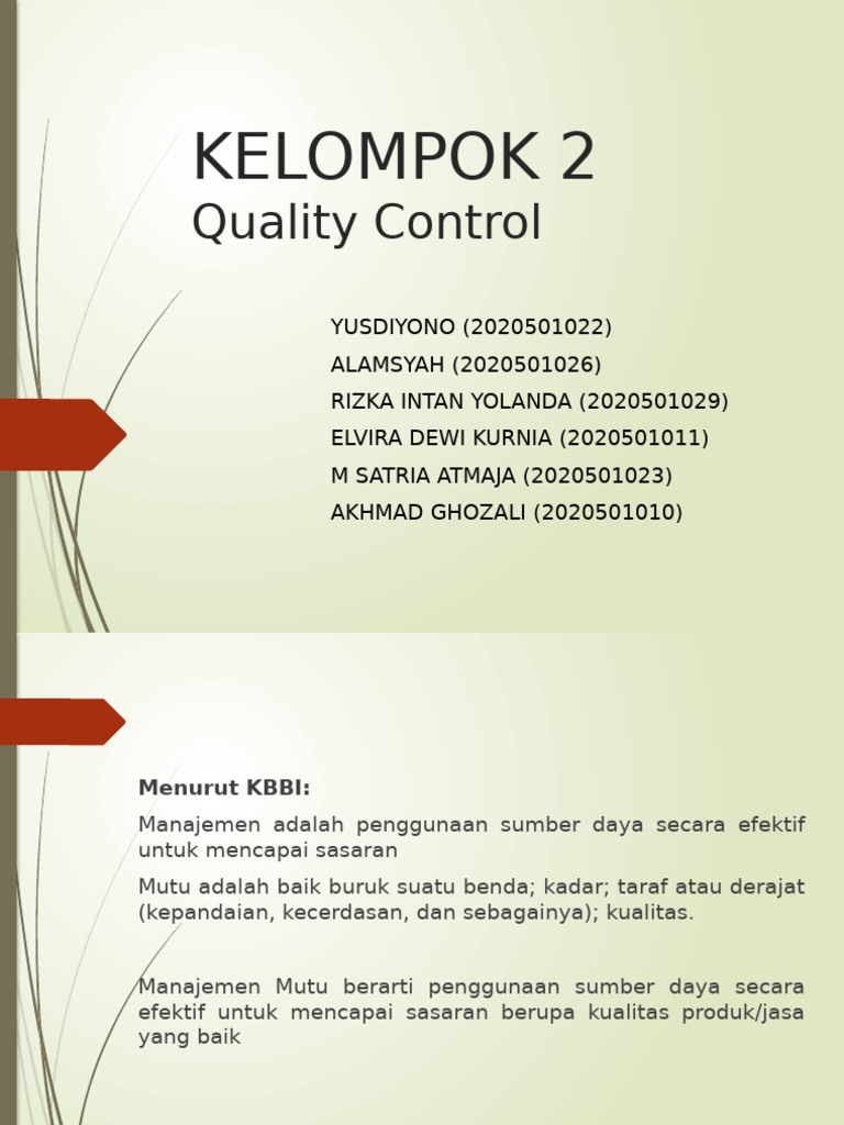 Quality Management | PDF