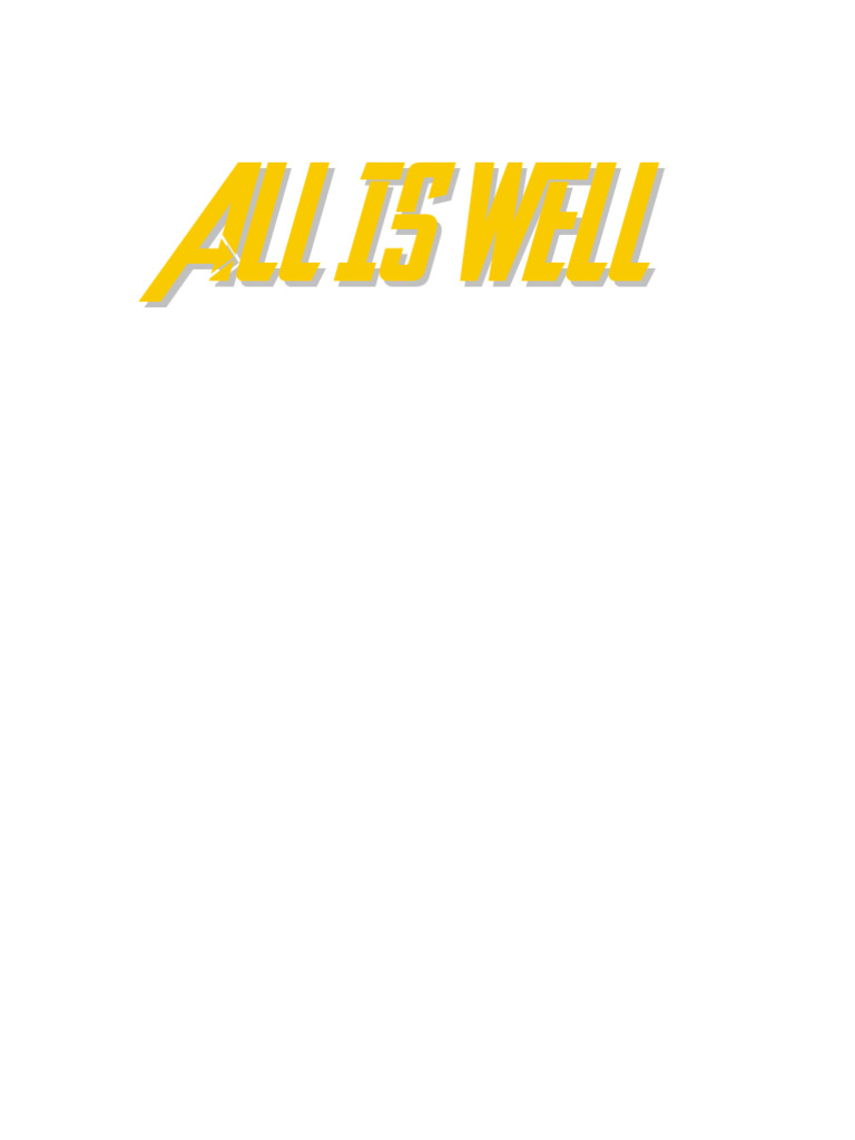 All Is Well | PDF