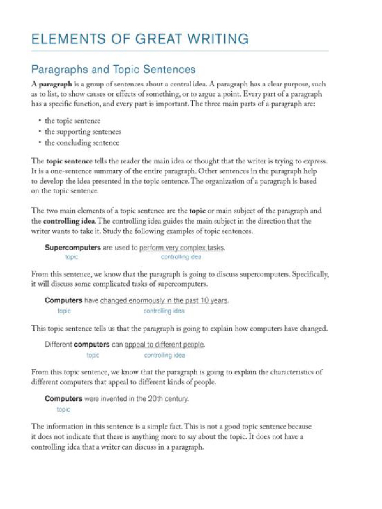 Elements of Great Writing | PDF