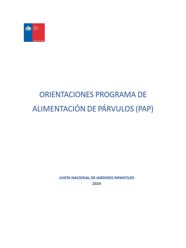 Orientaciones Programa de Alimentación | PDF
