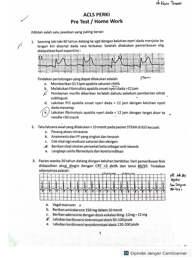 Pretest Acls | PDF