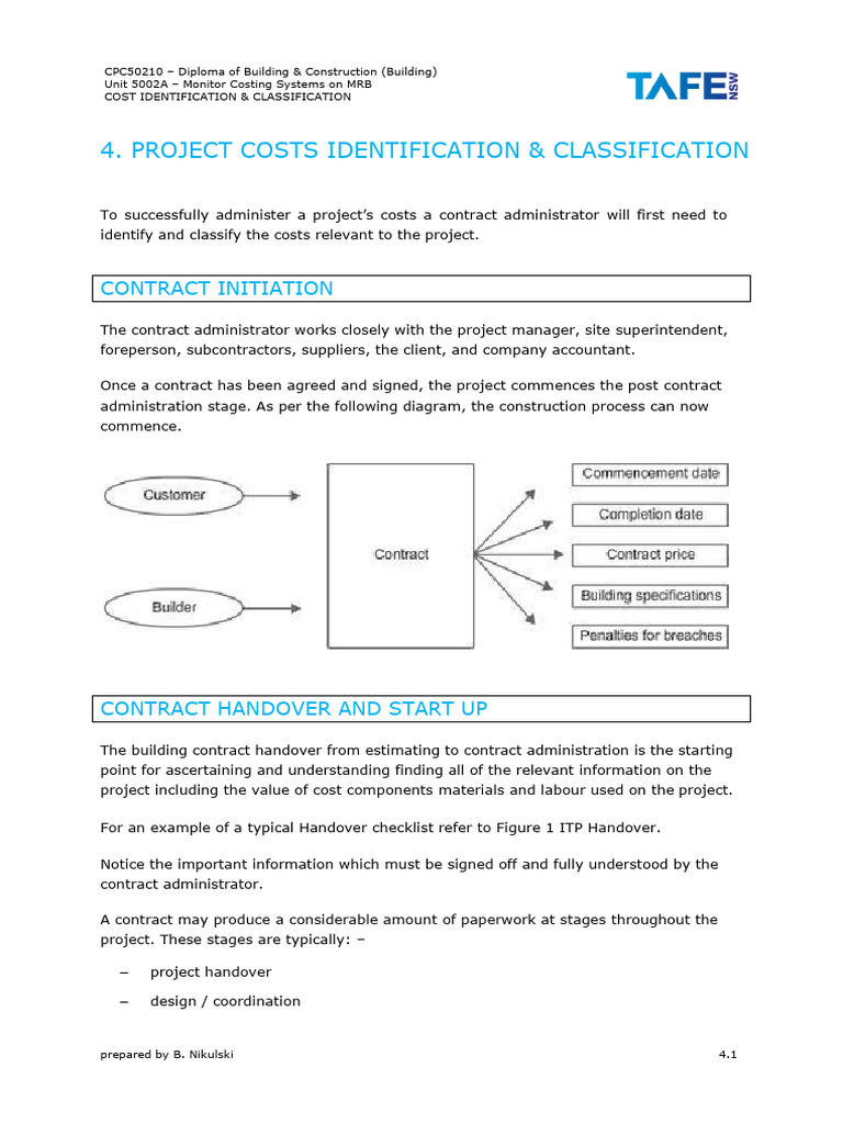 5002 - Cost Identification - S221 | PDF | General Contractor ...