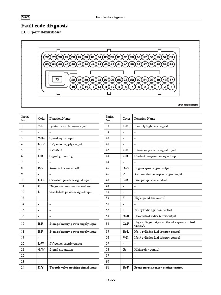 DongFeng RICH-ECU PINOUT | PDF