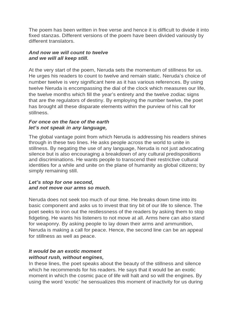 Keeping Quiet Notes | PDF