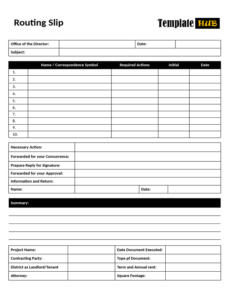 Routing Slip 2 Pdf