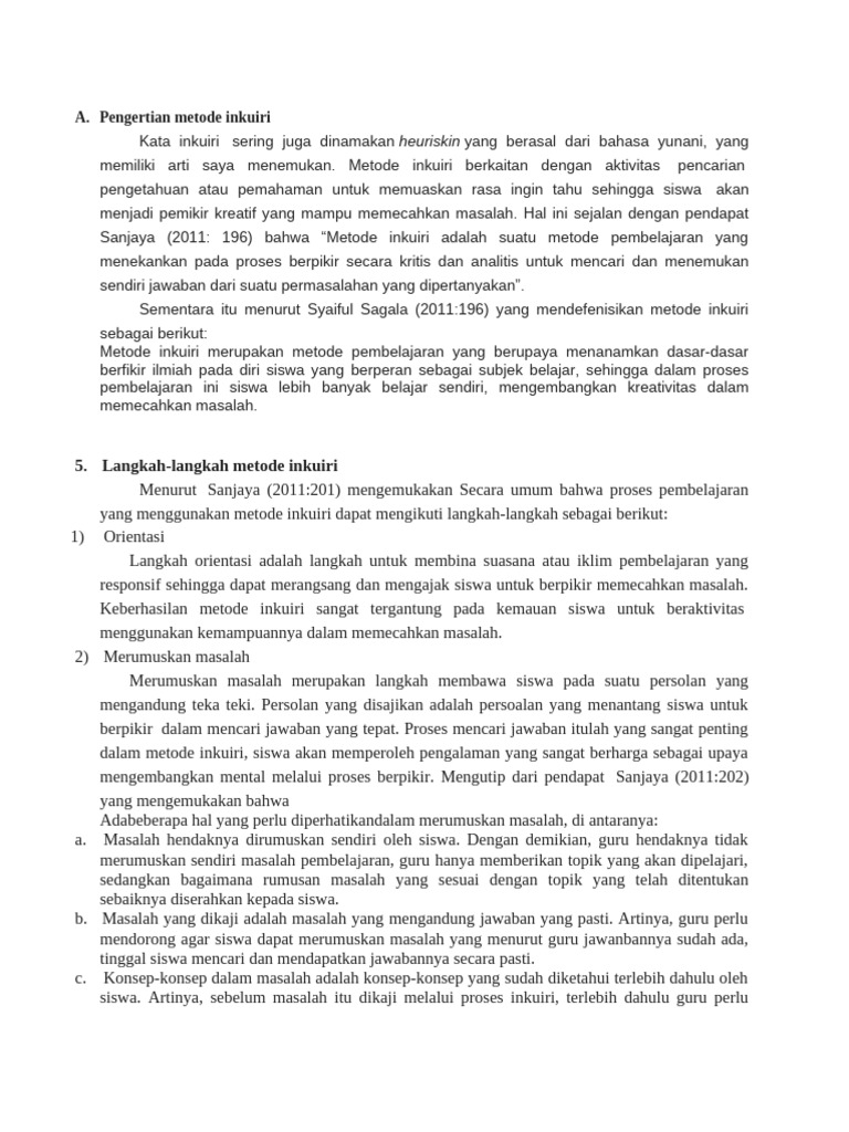 Metode Inkuiri | PDF