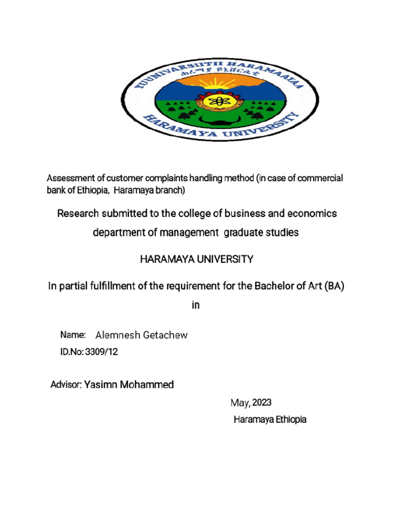 Alemnesh Commented Research | PDF