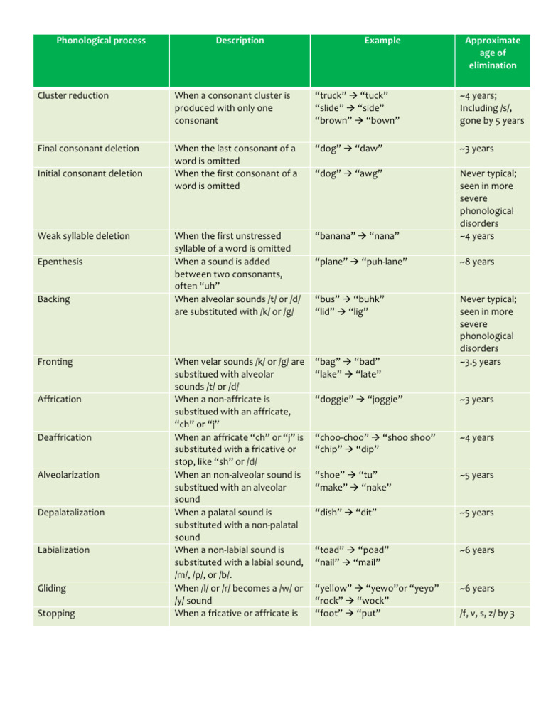 Phonological-process-Chart | PDF
