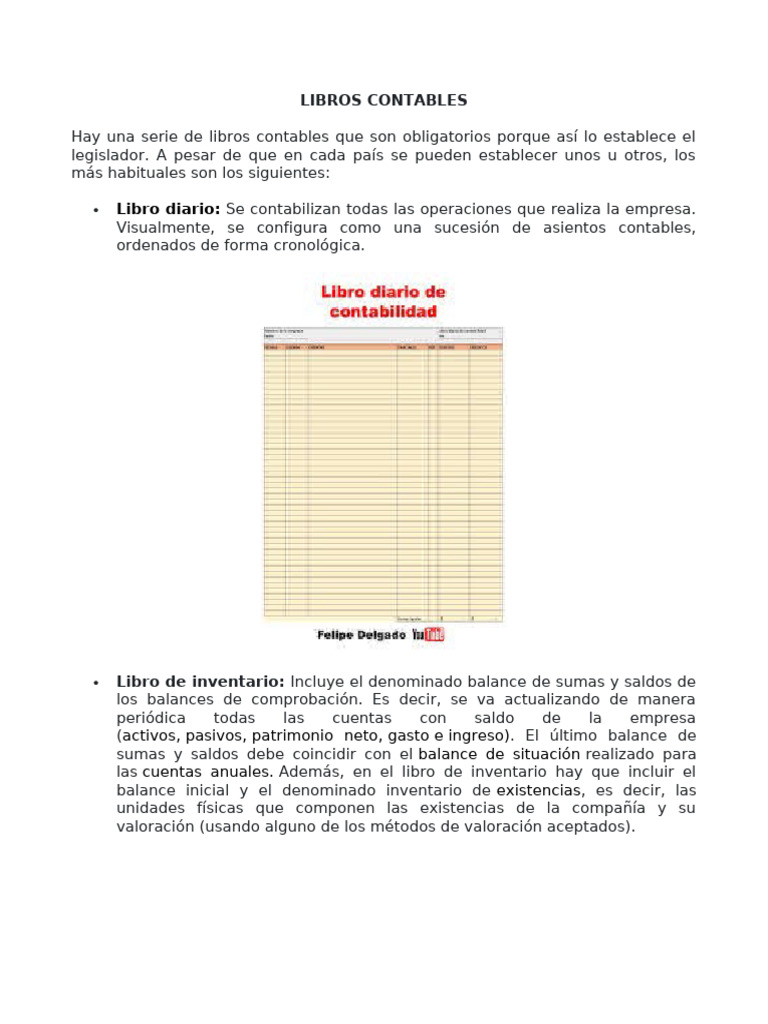 Libros Contables | PDF | Contabilidad | Finanzas y dinero
