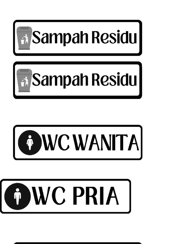 LABEL TEMPAT SAMPAH | PDF