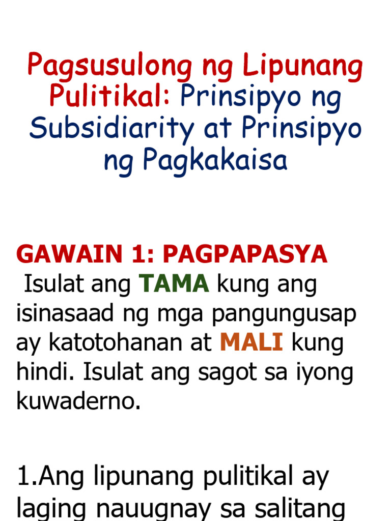 Esp9 q1 Wk3 First Part. | PDF